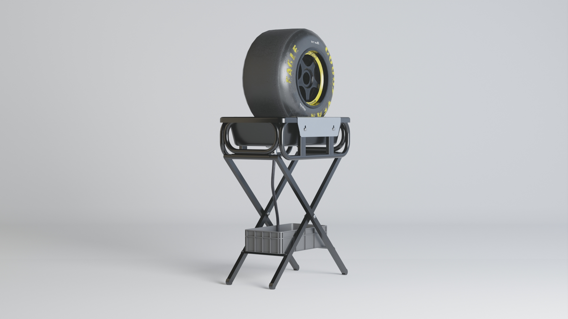 3D Racing Wheel And Tyre Cleaning Bath PBR Model - TurboSquid 1960631