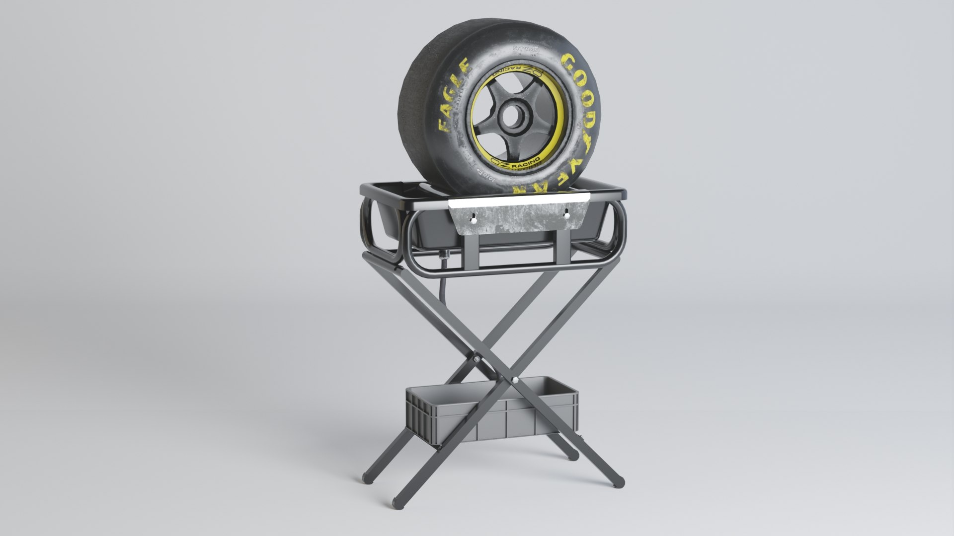 3D Racing Wheel And Tyre Cleaning Bath PBR Model - TurboSquid 1960631