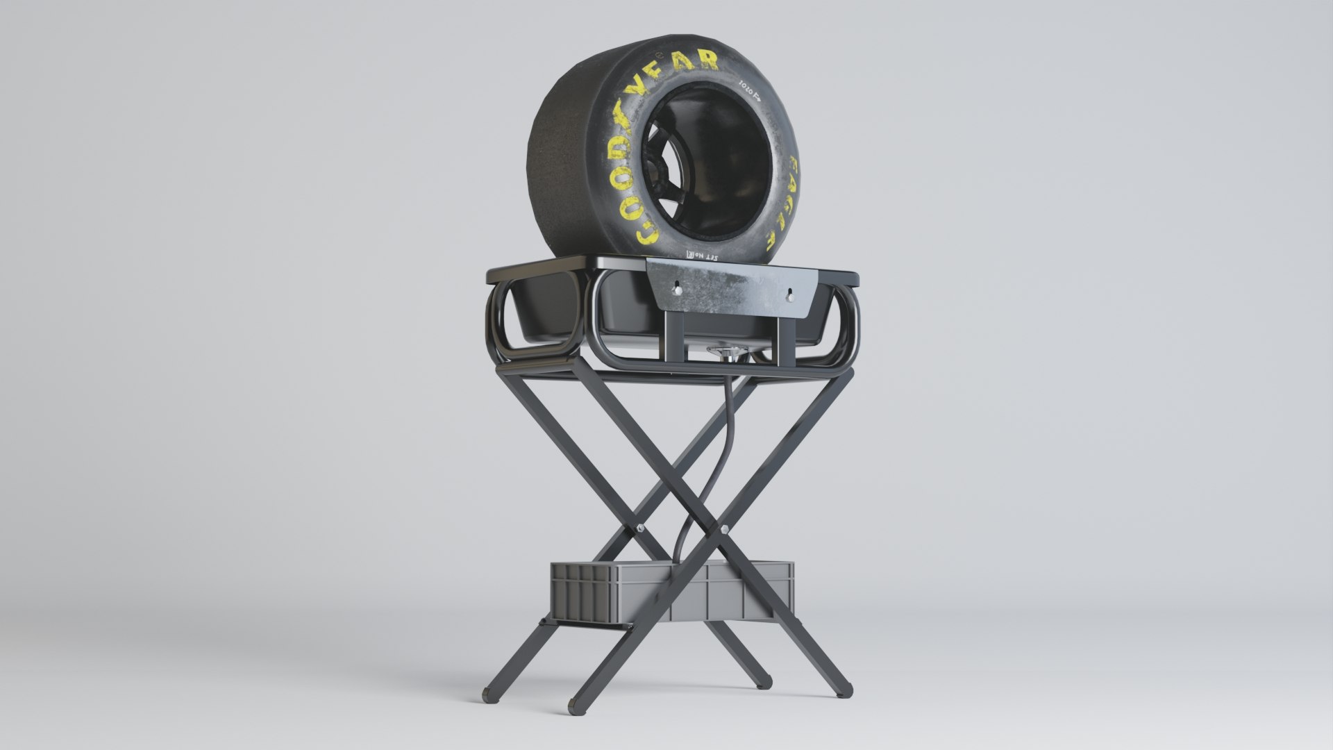 3D Racing Wheel And Tyre Cleaning Bath PBR Model - TurboSquid 1960631