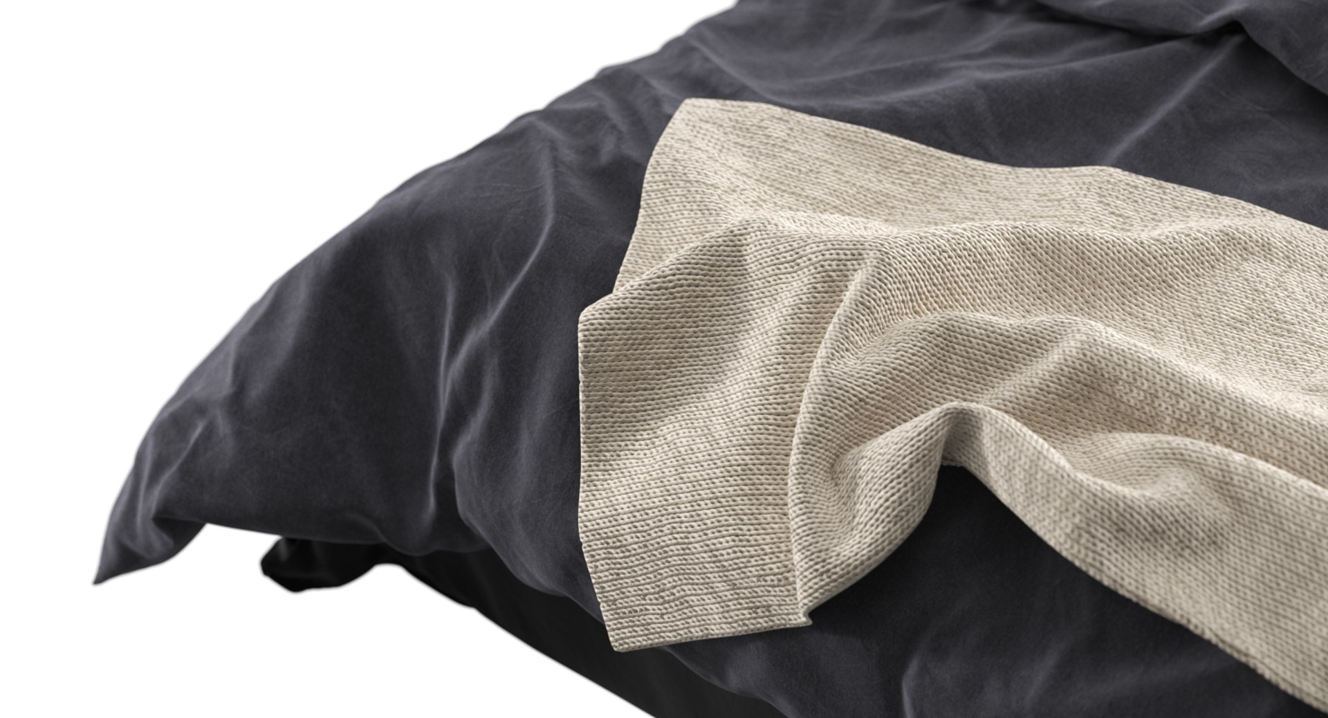 Realistic Bed Linens Crumpled 3D - TurboSquid 1409861