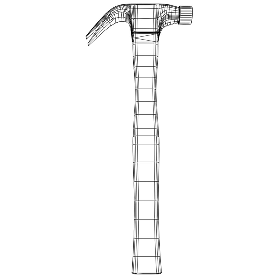 3d hammer modelled