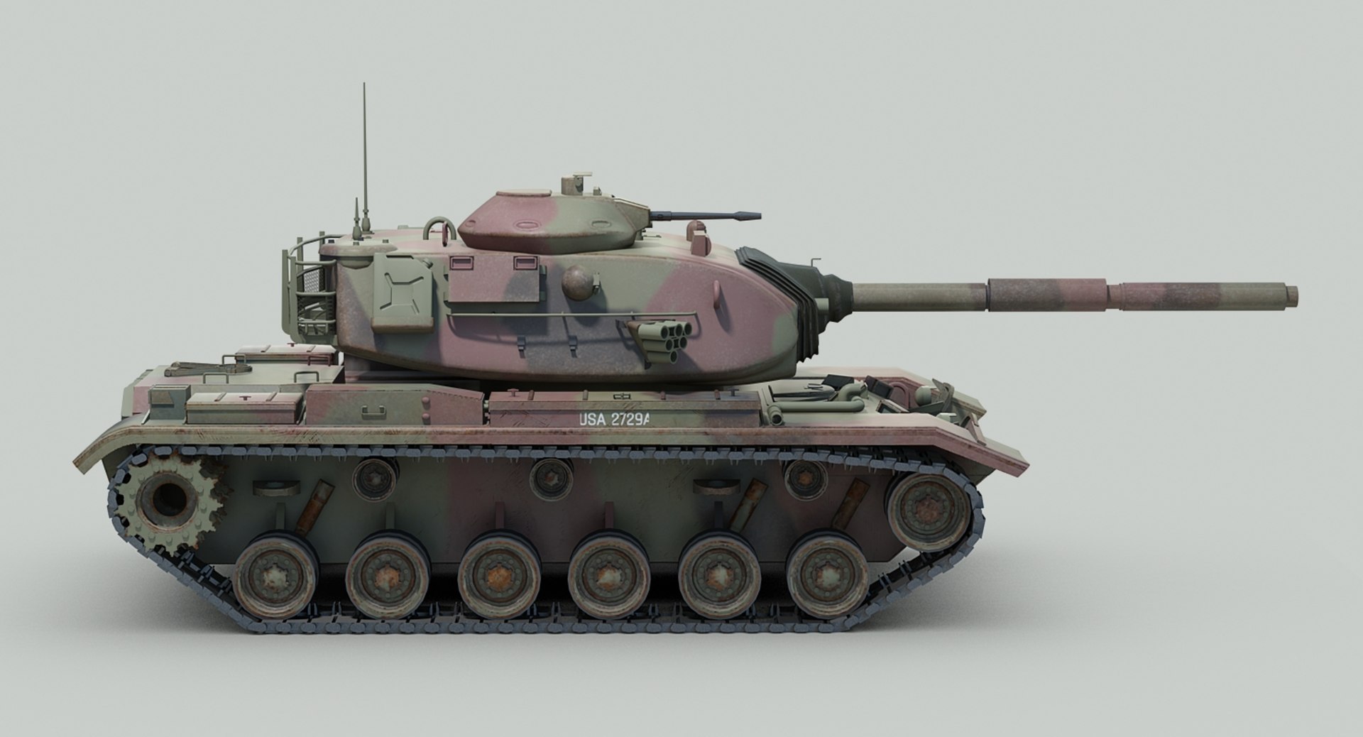 3d Model M60a3 M60 Patton