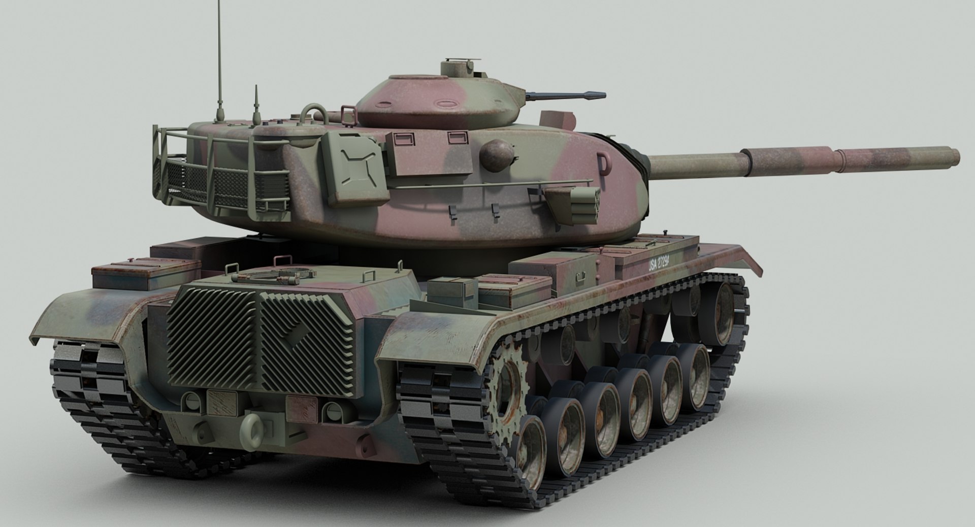 3d Model M60a3 M60 Patton
