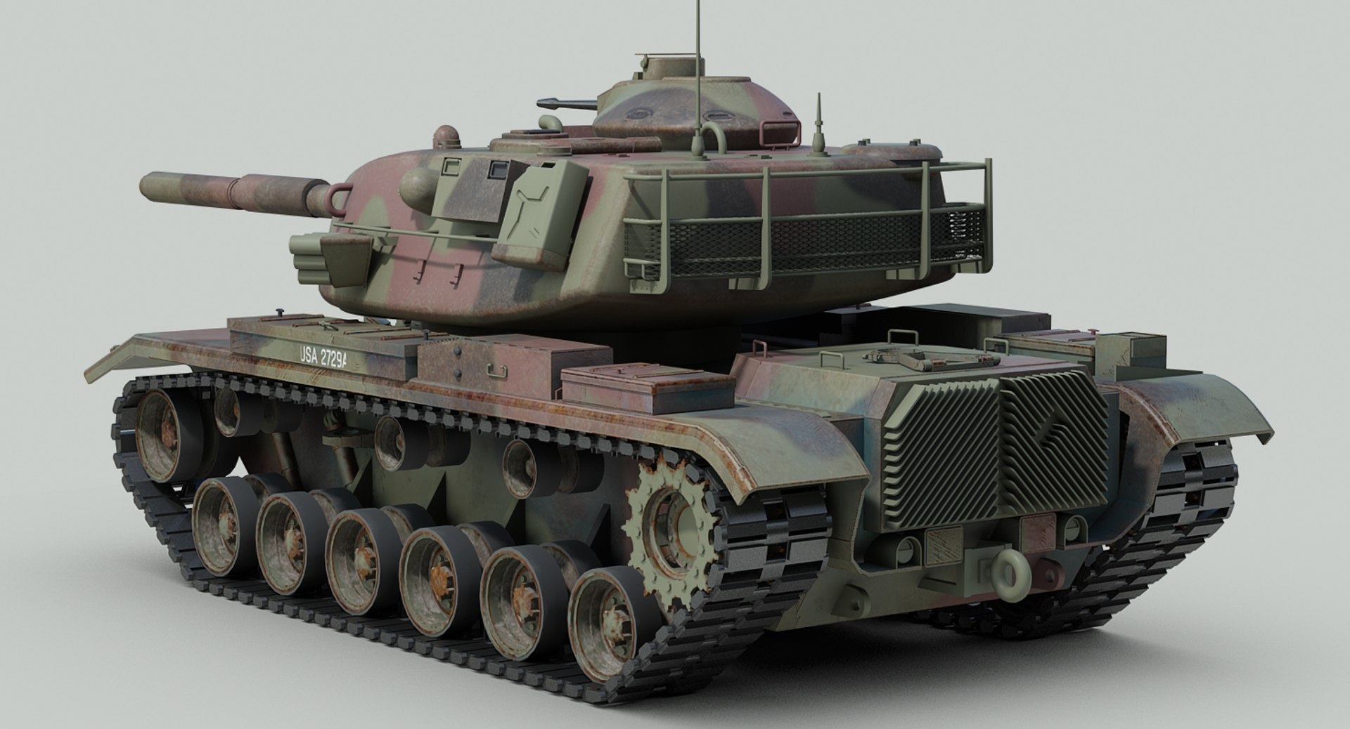 3d Model M60a3 M60 Patton