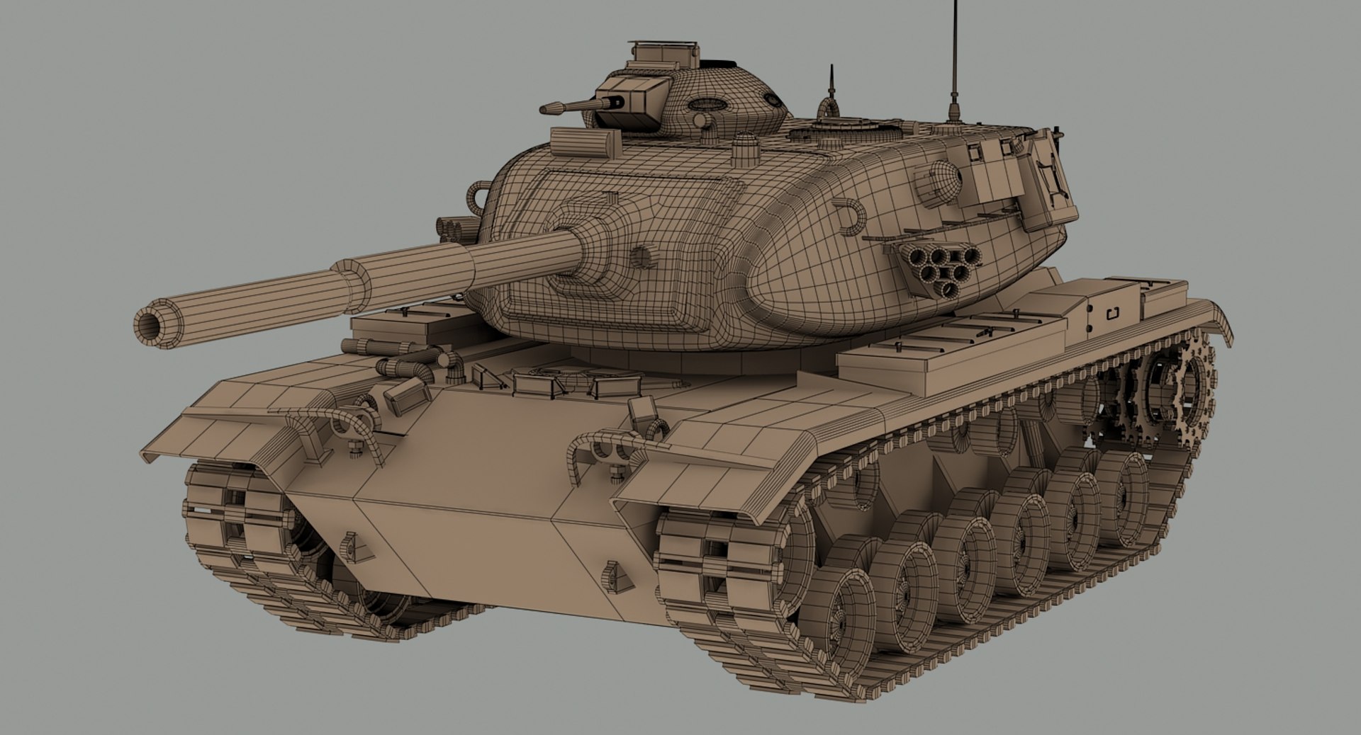 3d Model M60a3 M60 Patton