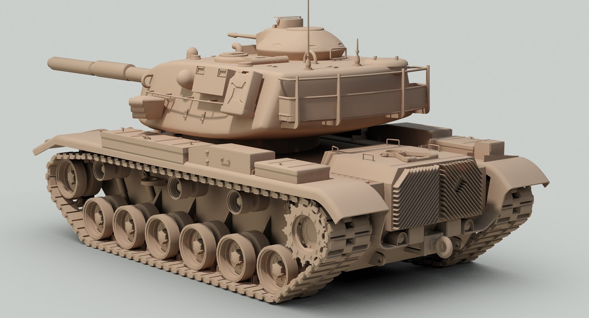 3d Model M60a3 M60 Patton