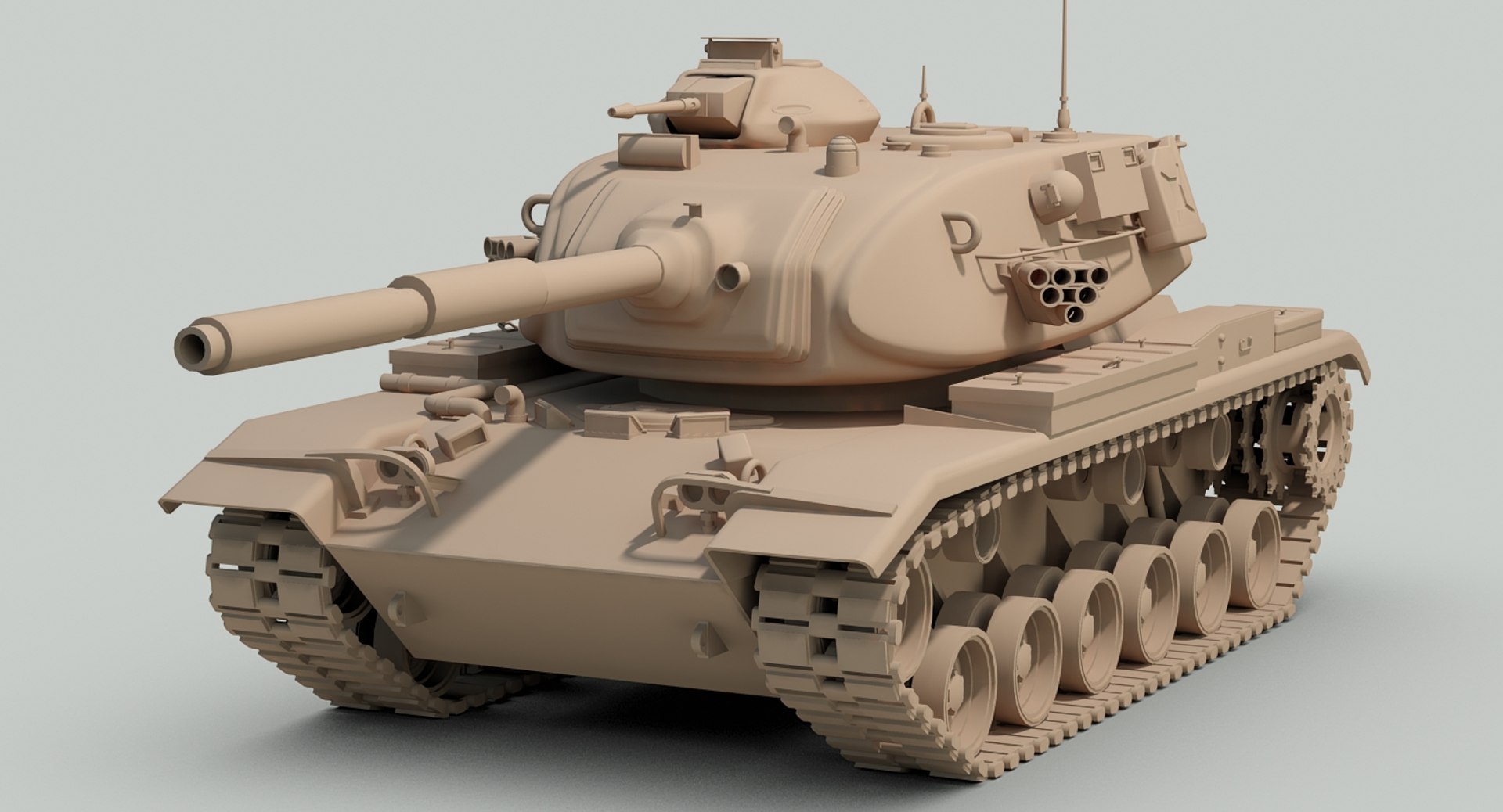 3d Model M60a3 M60 Patton