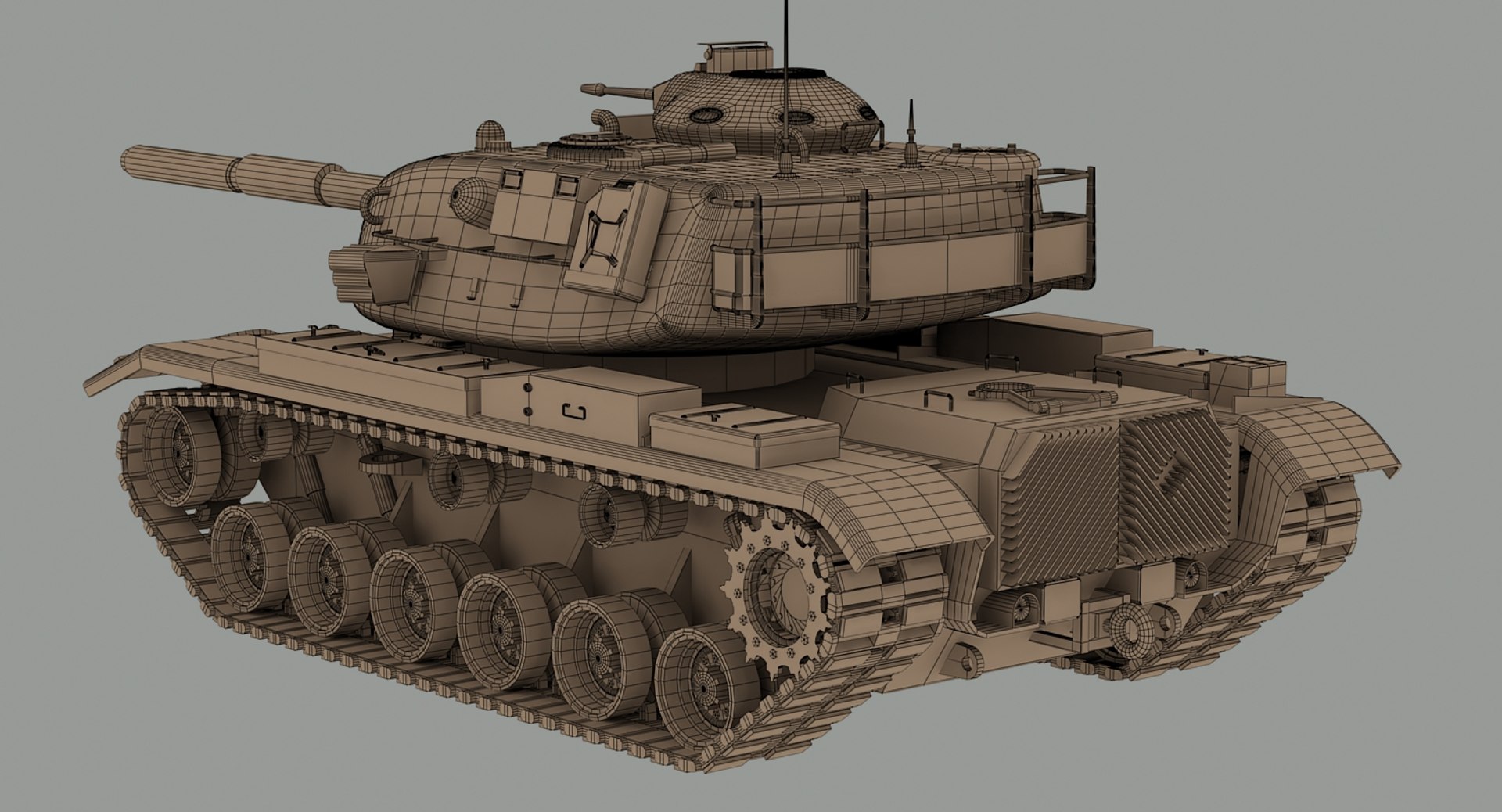 3d Model M60a3 M60 Patton