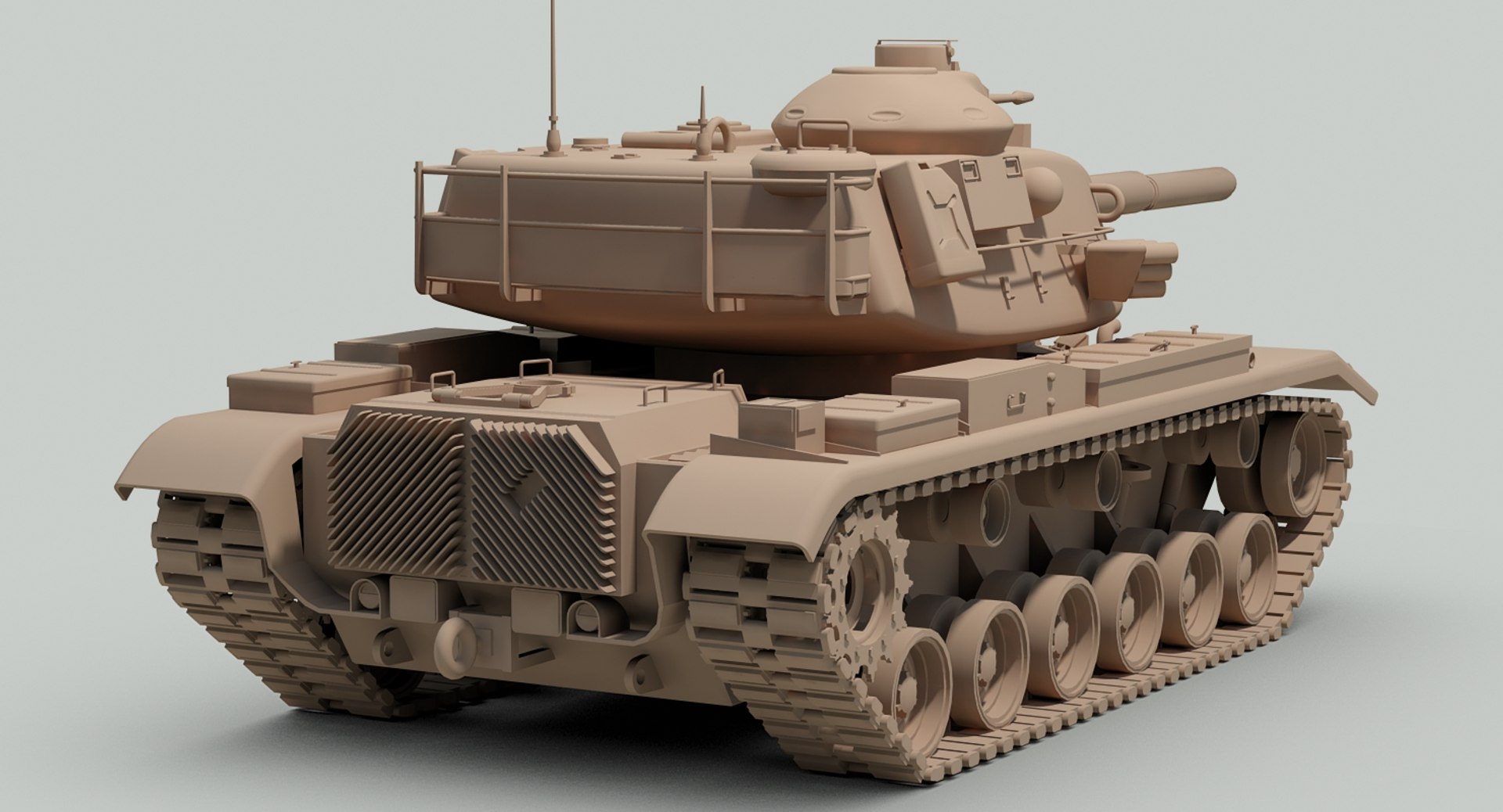 3d Model M60a3 M60 Patton