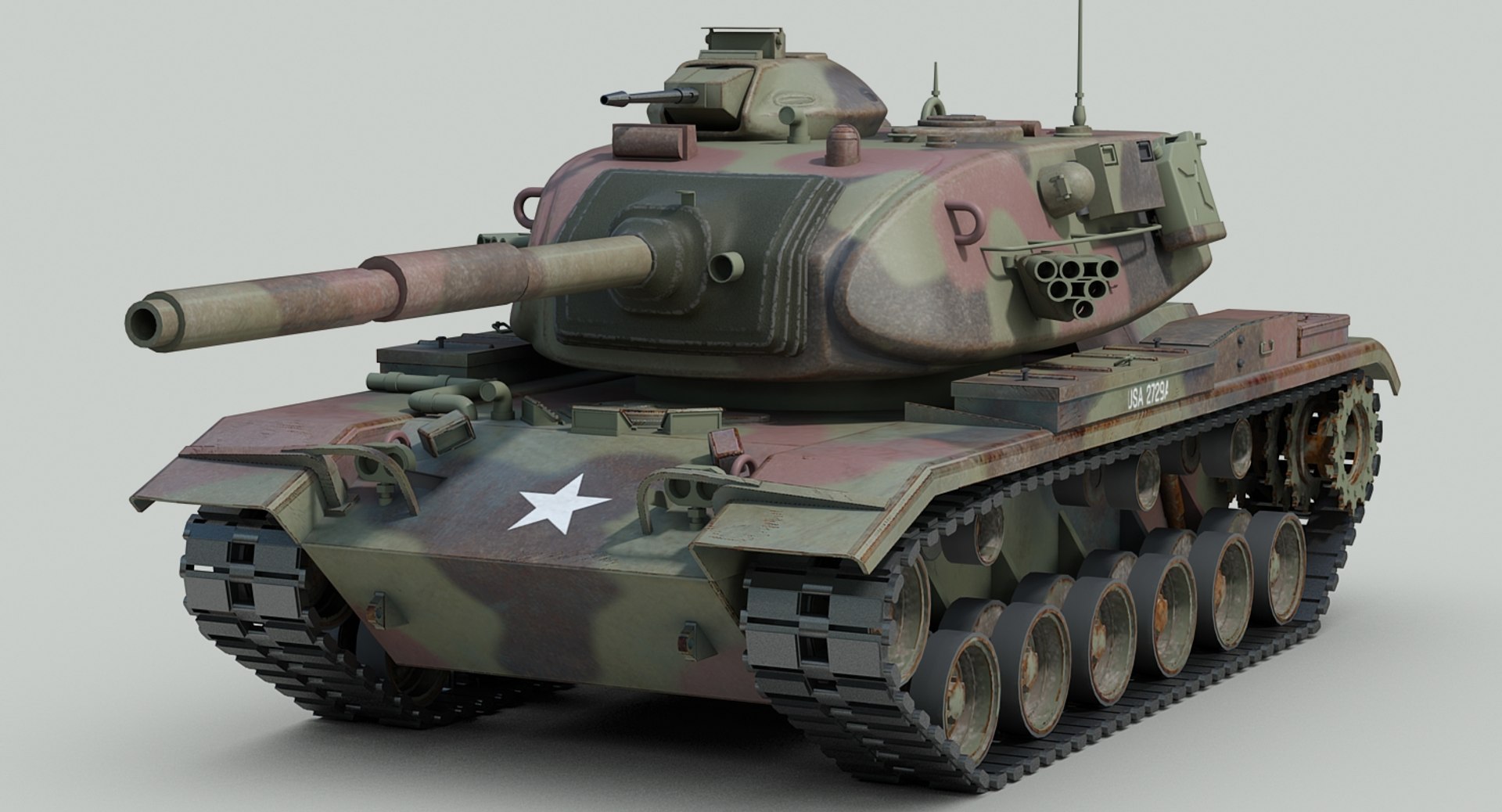 3d Model M60a3 M60 Patton