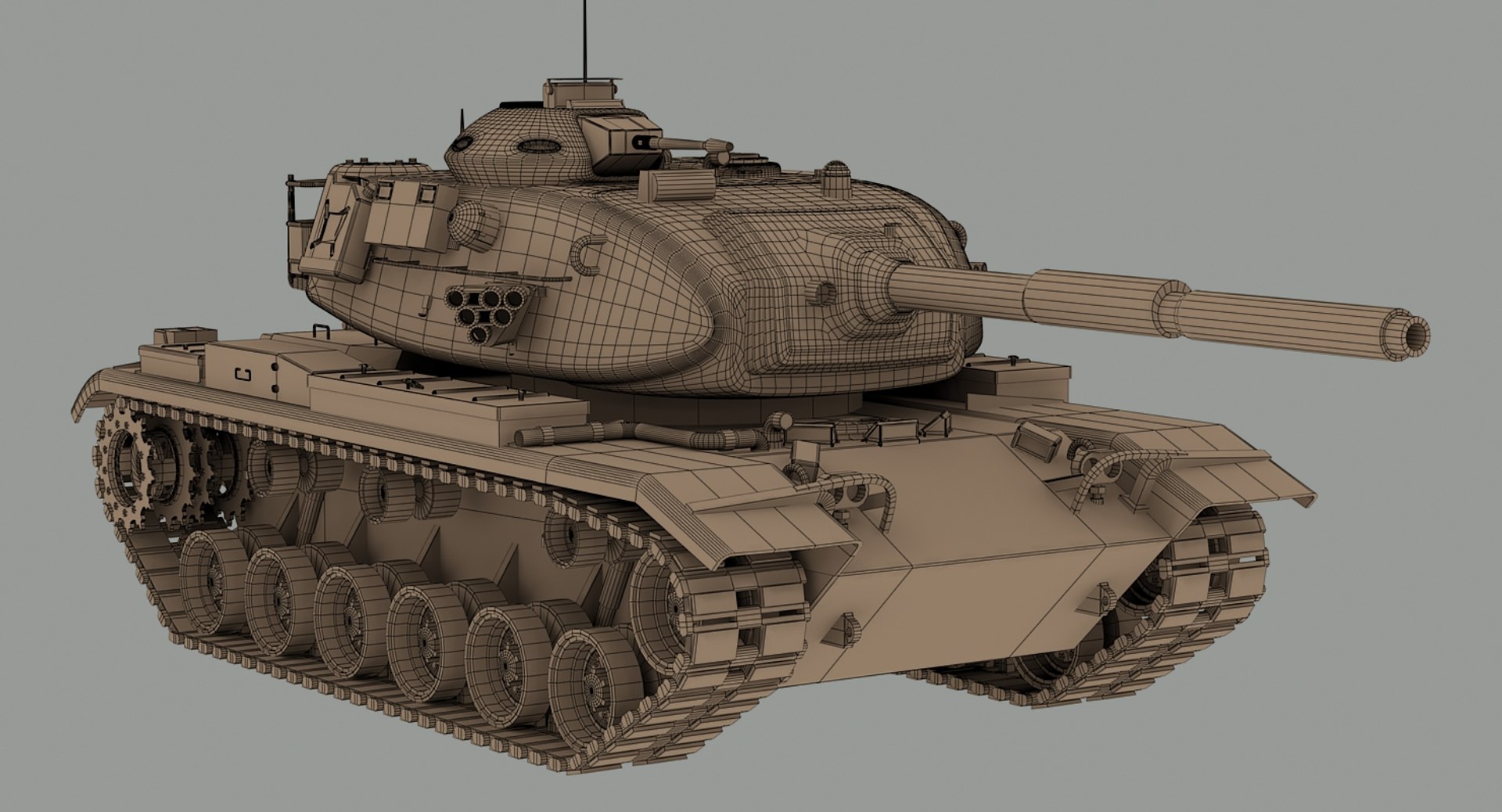 3d Model M60a3 M60 Patton