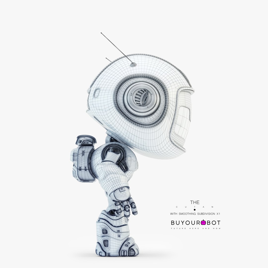 Lovely Robot - Companion 3D Model - TurboSquid 1473291