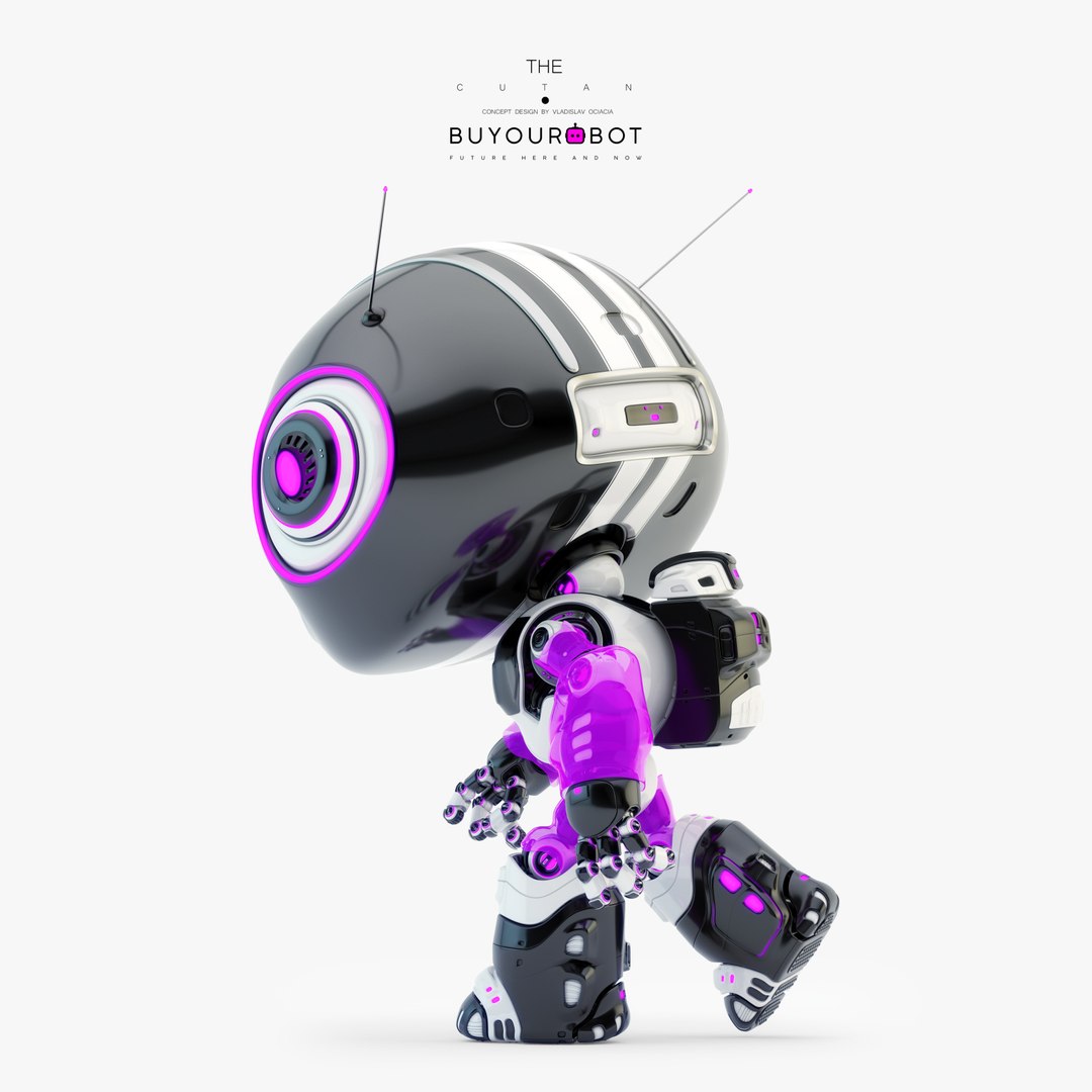 Lovely Robot - Companion 3D Model - TurboSquid 1473291