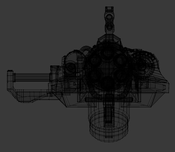 Sci-fi chaingun minigun modeled 3D model - TurboSquid 1609989