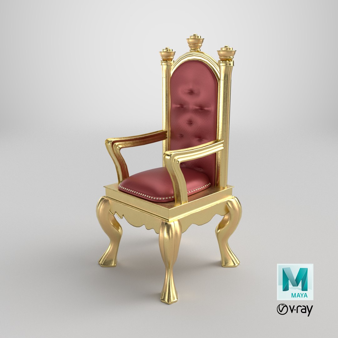 Royal Throne Chair 3D Model - TurboSquid 2125497