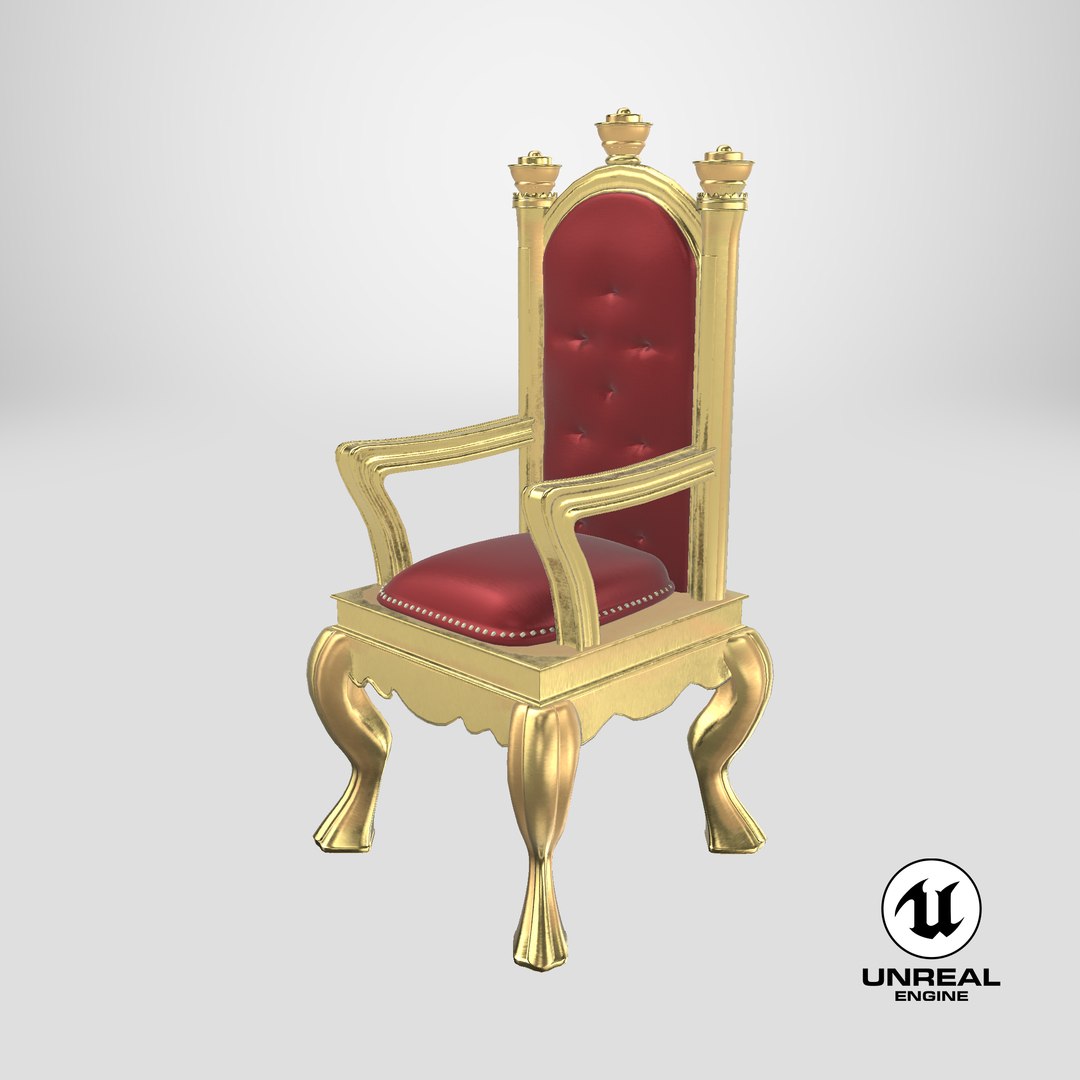 Royal Throne Chair 3D Model - TurboSquid 2125497