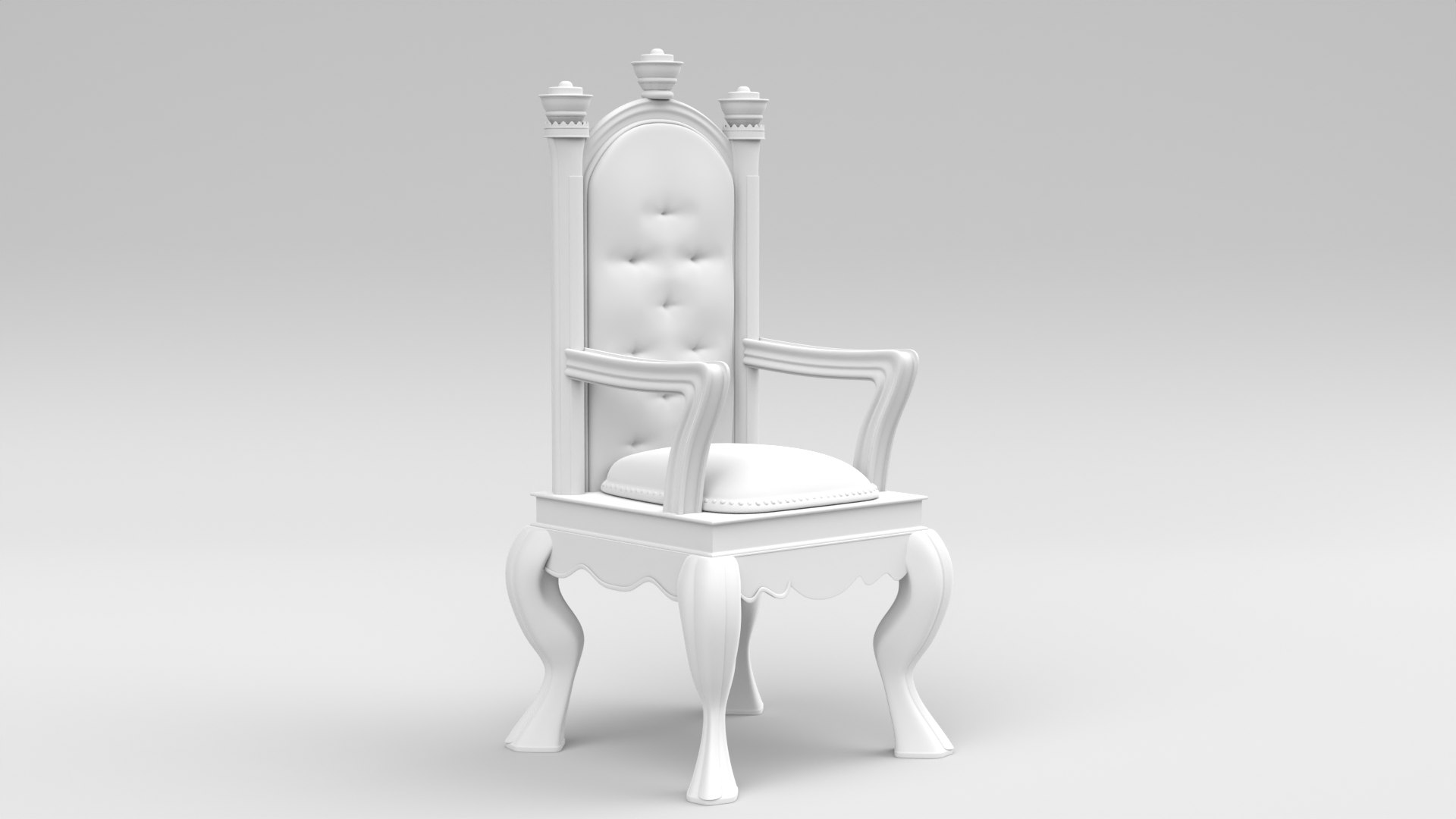Royal Throne Chair 3D Model - TurboSquid 2125497