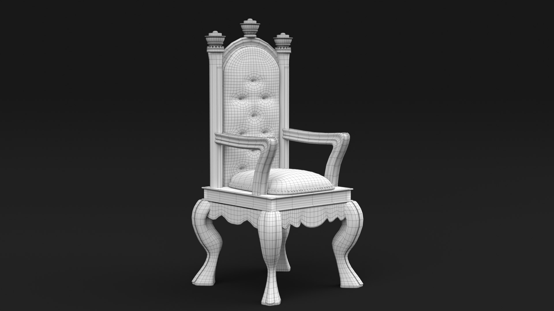 Royal Throne Chair 3D Model - TurboSquid 2125497