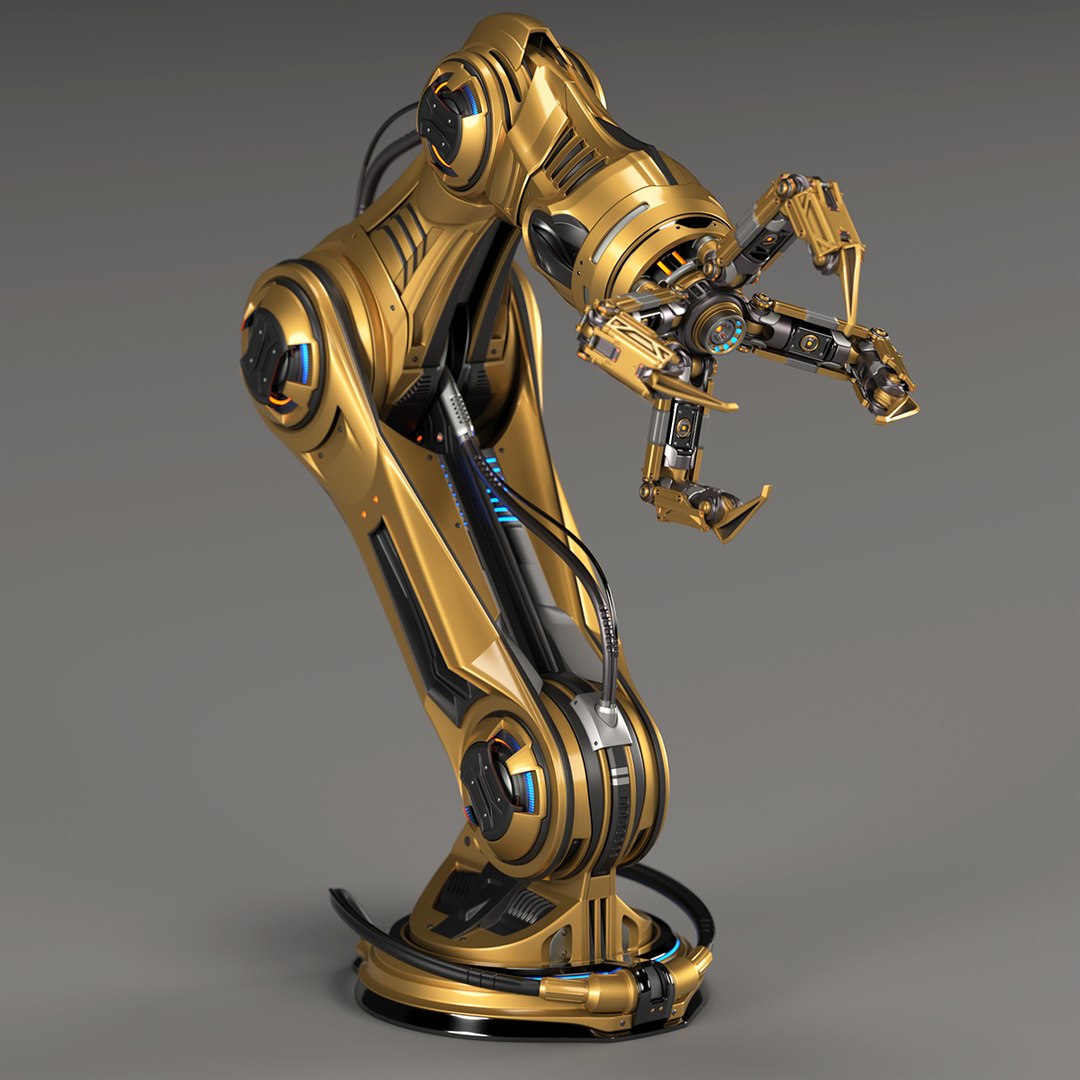 3D Model Robot Arm 6 - Rigged - TurboSquid 2340379