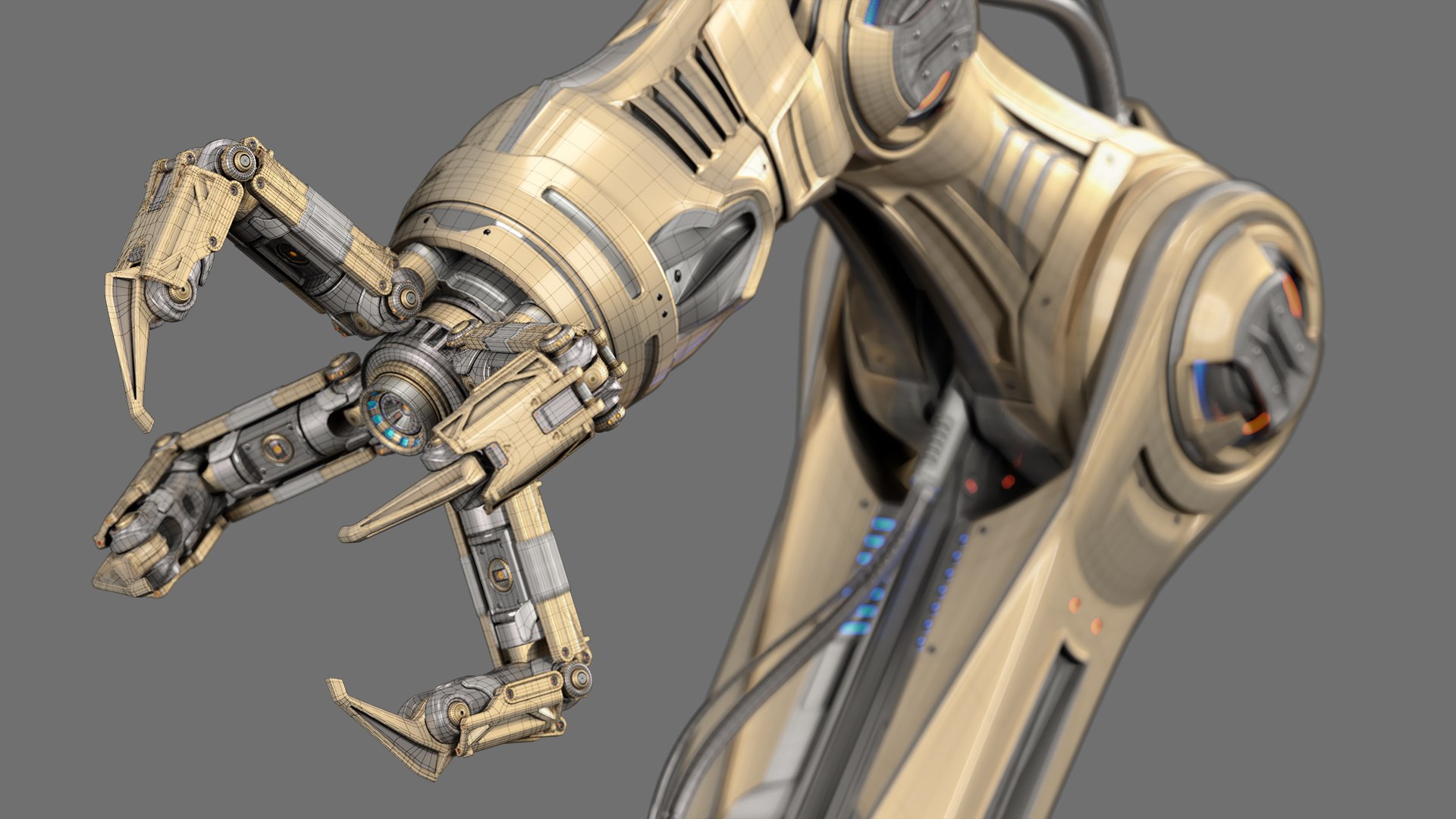 3D Model Robot Arm 6 - Rigged - TurboSquid 2340379