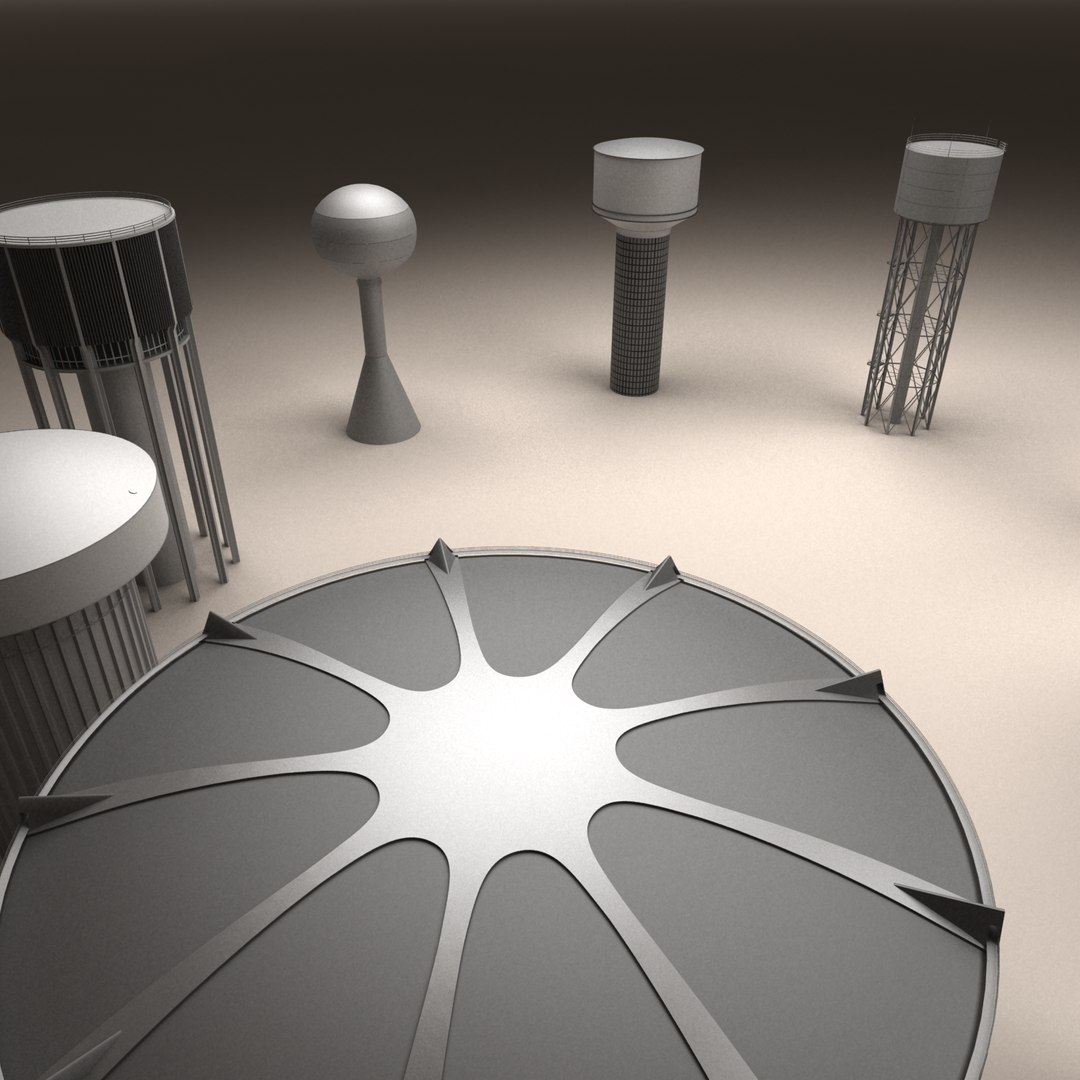 3d Dxf Water Towers
