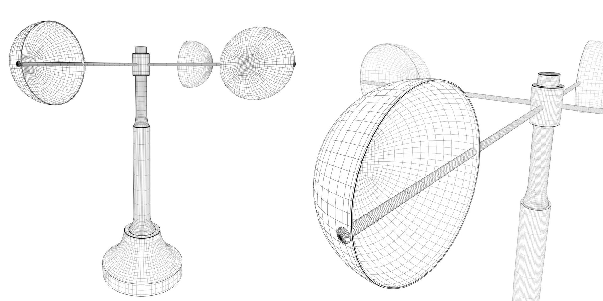 Decorative Anemometer 3D Model - TurboSquid 1377135