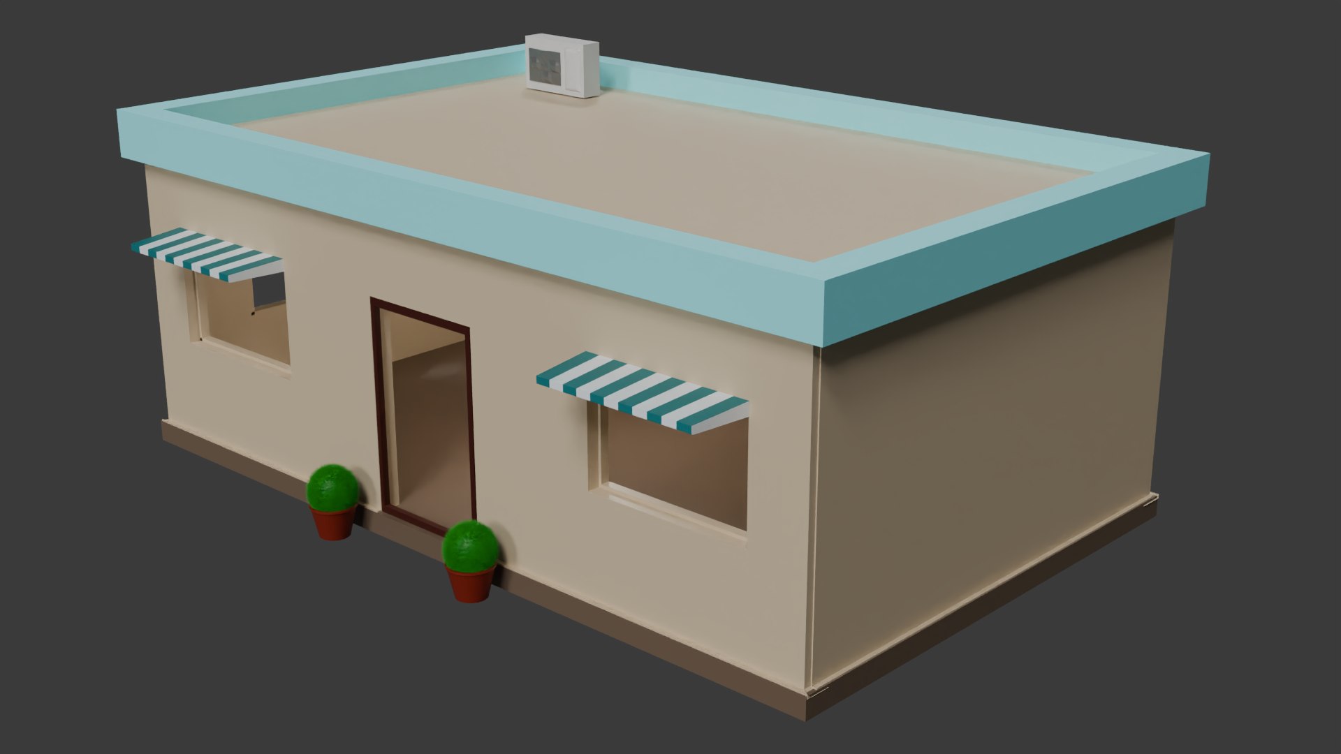 Simple Shop 3D Design 3D Model - TurboSquid 2336555
