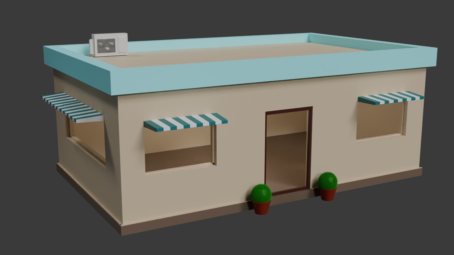 Simple Shop 3D Design 3D Model - TurboSquid 2336555