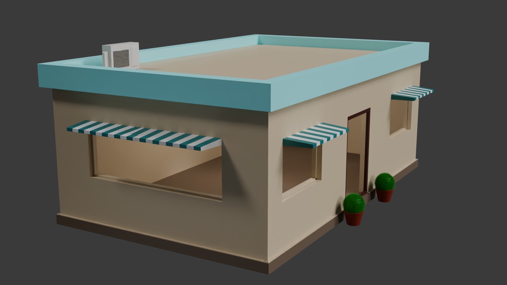 Simple Shop 3D Design 3D Model - TurboSquid 2336555