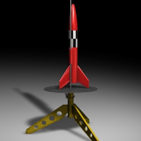 rocket 3d model