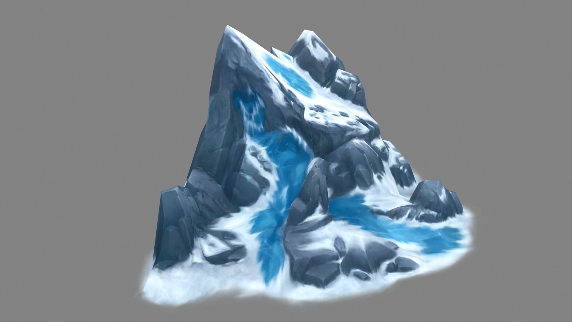 Frozen Boulders - Mountains - Snow Stones - Glaciers - Rock 3D Model ...