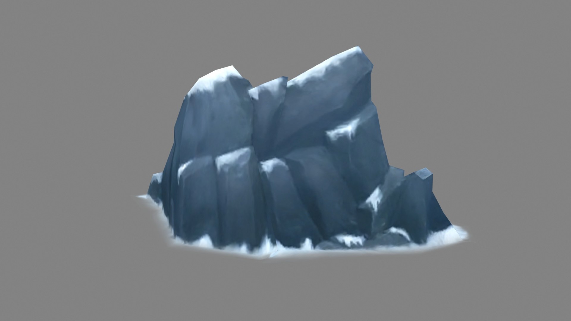 Frozen Boulders - Mountains - Snow Stones - Glaciers - Rock 3D Model ...