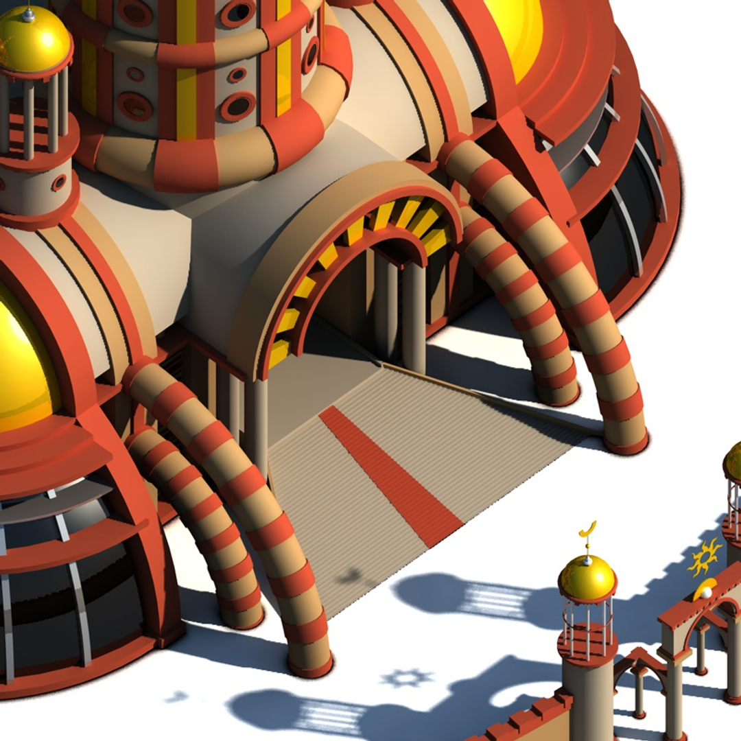 surreal castle c4d free