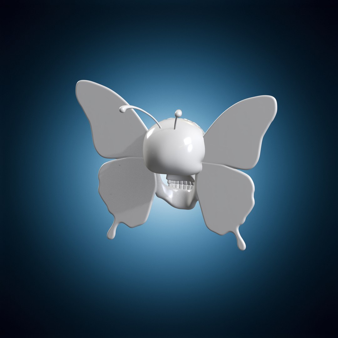 3D Sugar Skull Butterfly Wings 3D Print Model - TurboSquid 2560337