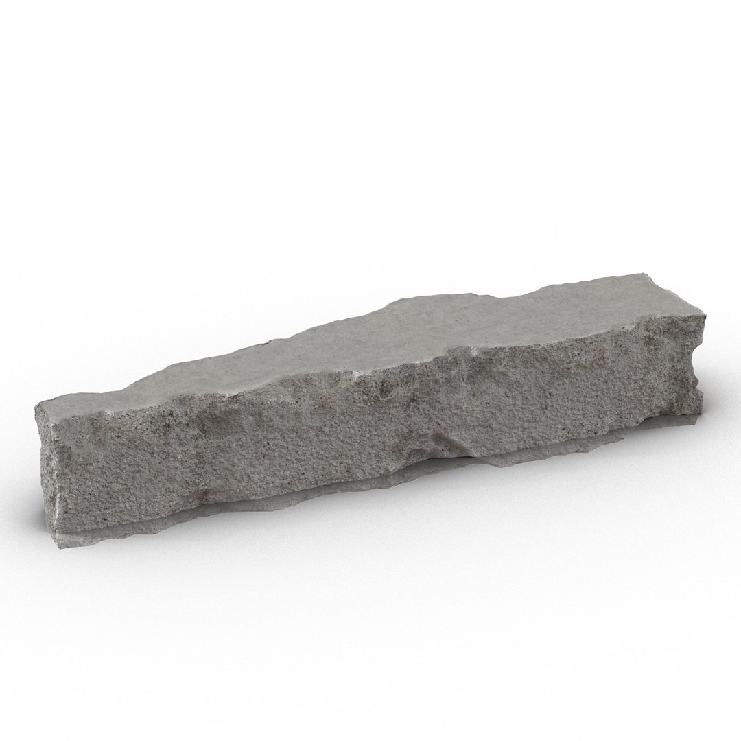 3d Model Concrete Chunk 9 Materials