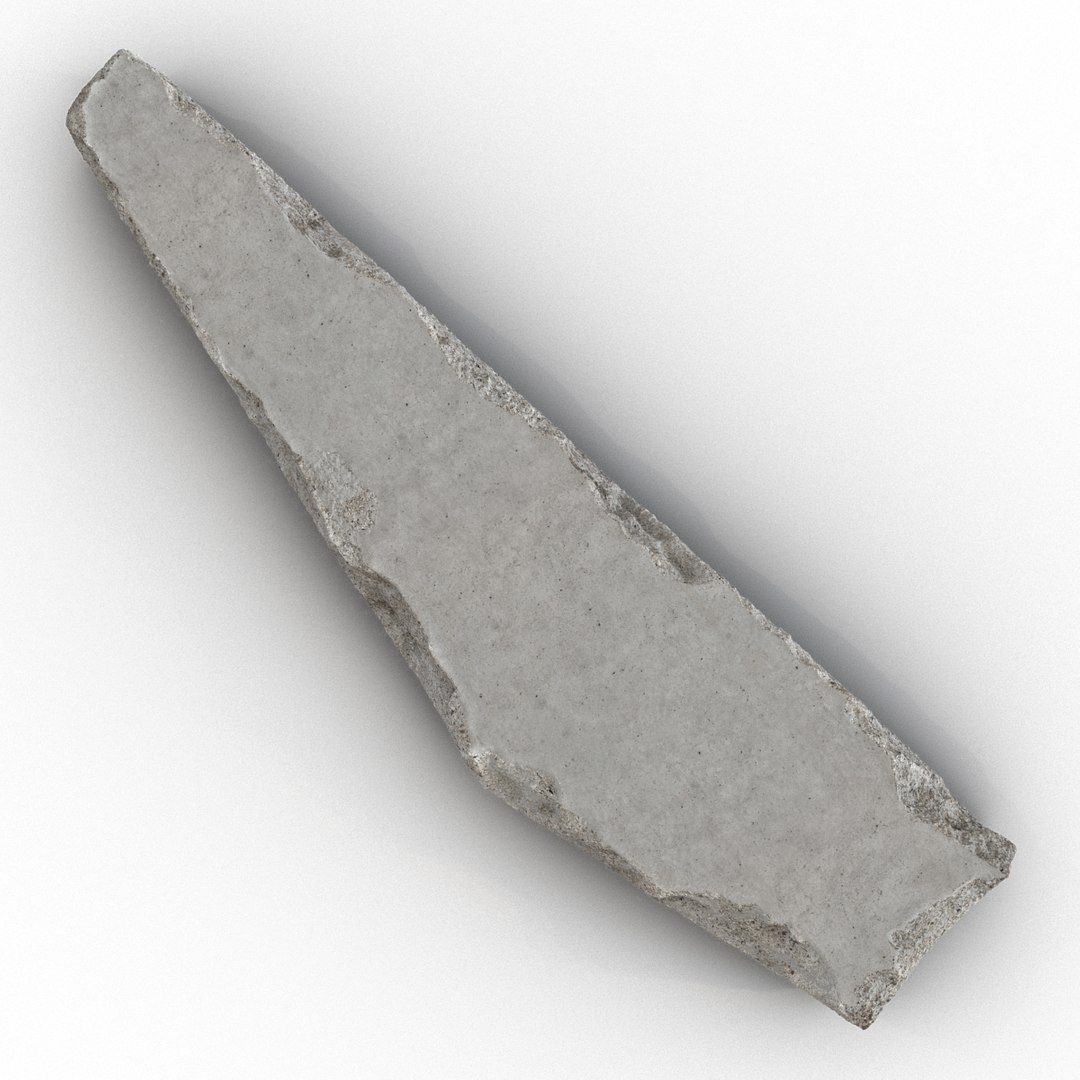 3d Model Concrete Chunk 9 Materials