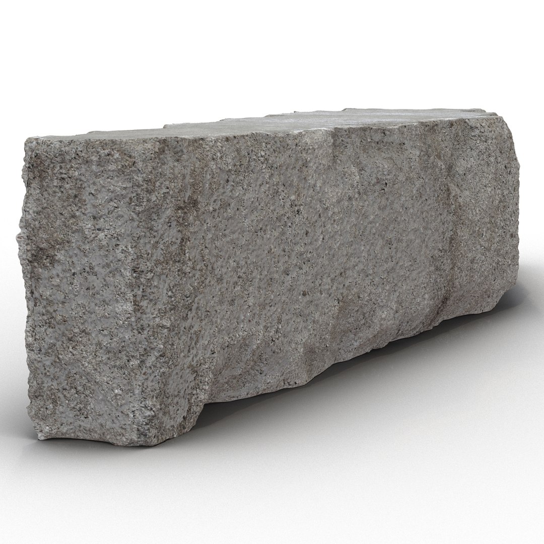 3d Model Concrete Chunk 9 Materials