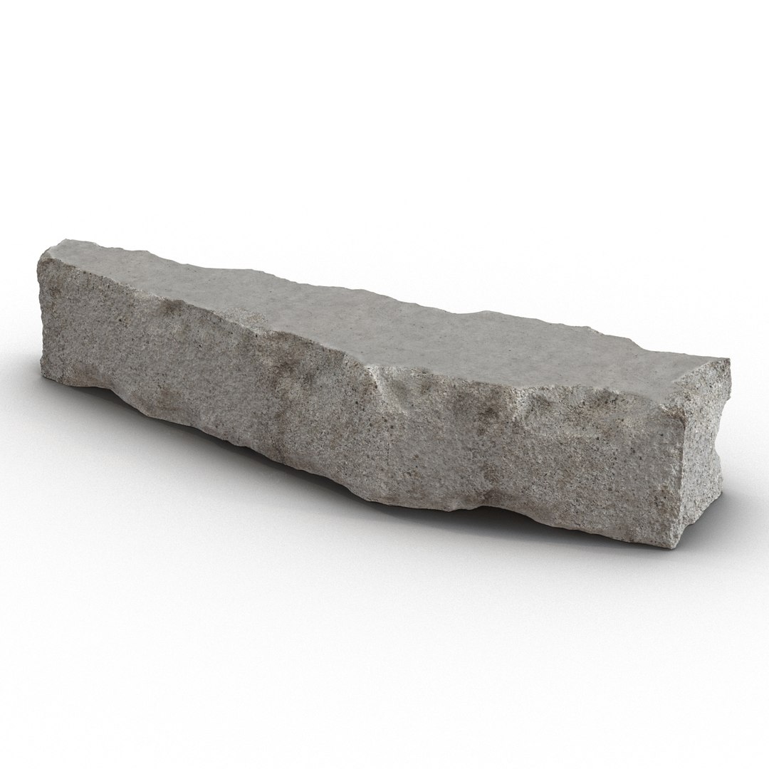 3d Model Concrete Chunk 9 Materials
