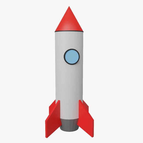 3D Cartoon Rocket - TurboSquid 2019670