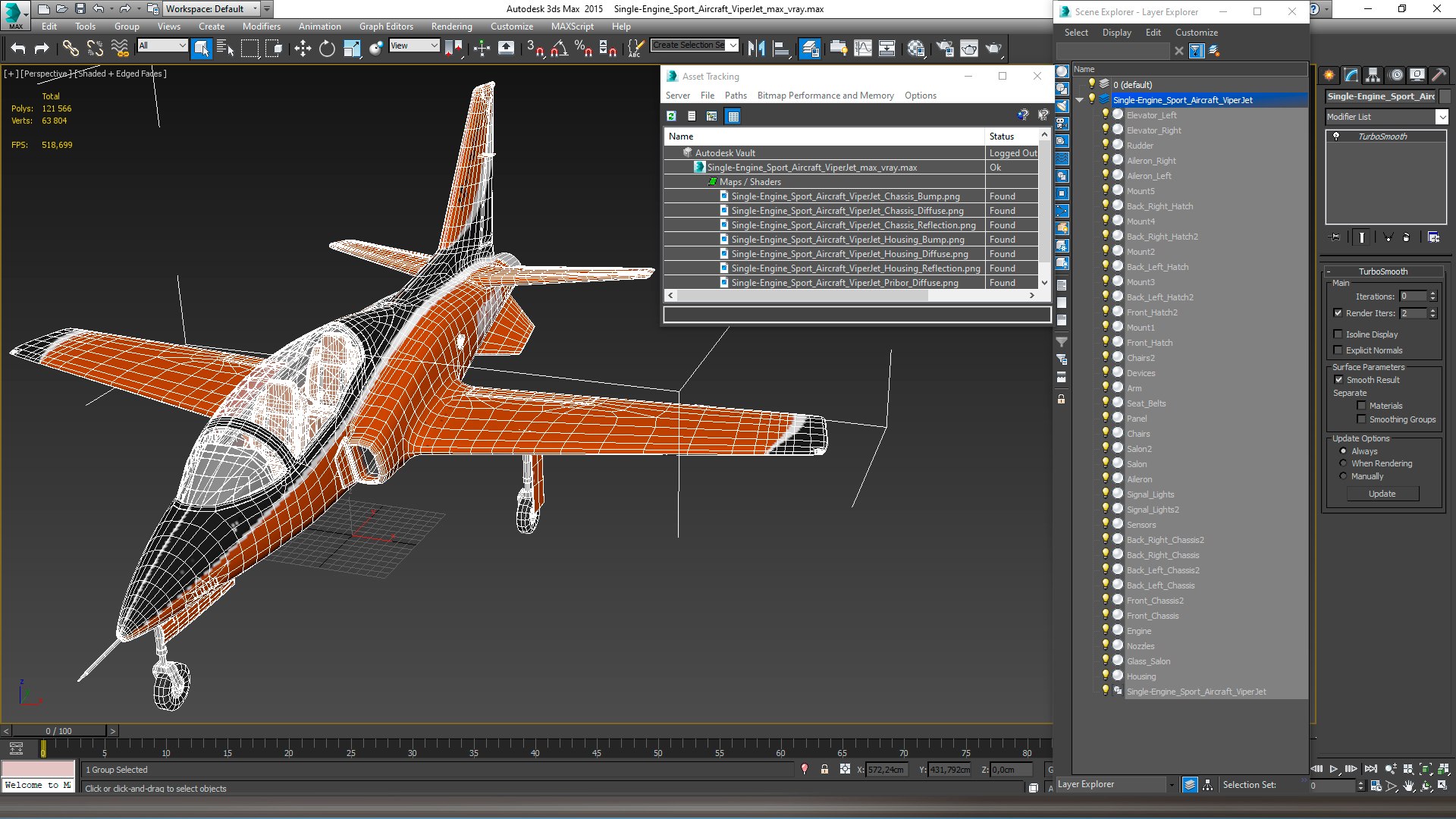 Single-Engine Sport Aircraft ViperJet 3D Model - TurboSquid 2245950