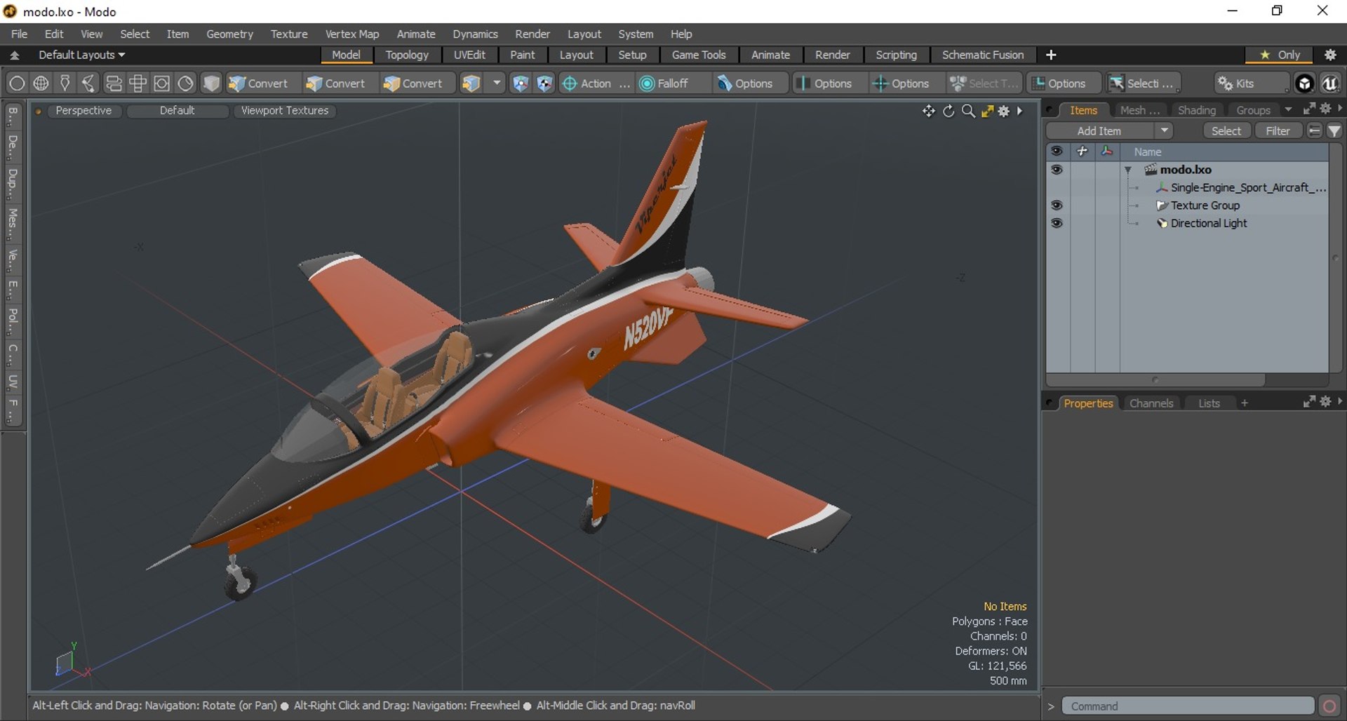 Single-Engine Sport Aircraft ViperJet 3D Model - TurboSquid 2245950