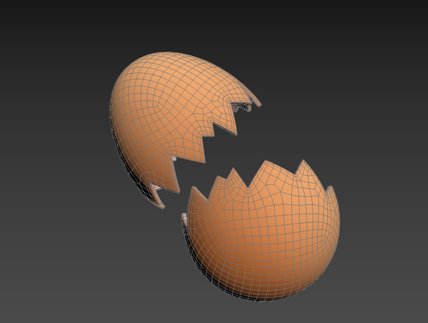 Egg shell 3D model - TurboSquid 1593515