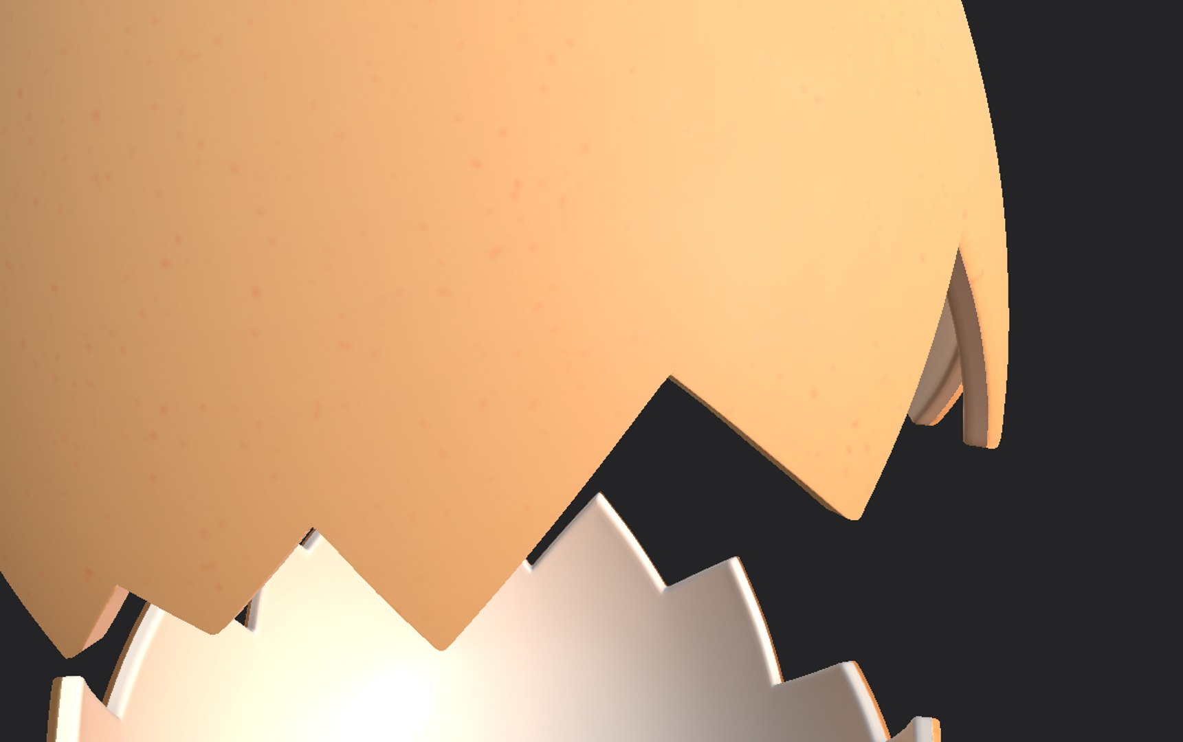 Egg shell 3D model - TurboSquid 1593515