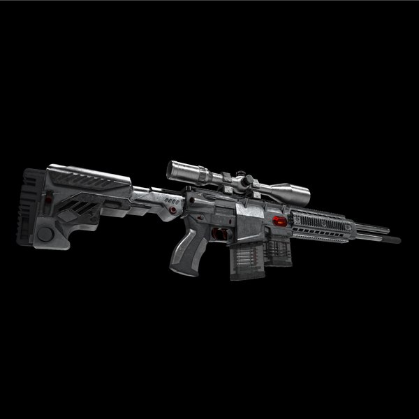 modelo 3d Francotirador de doble cañón - TurboSquid 2067911