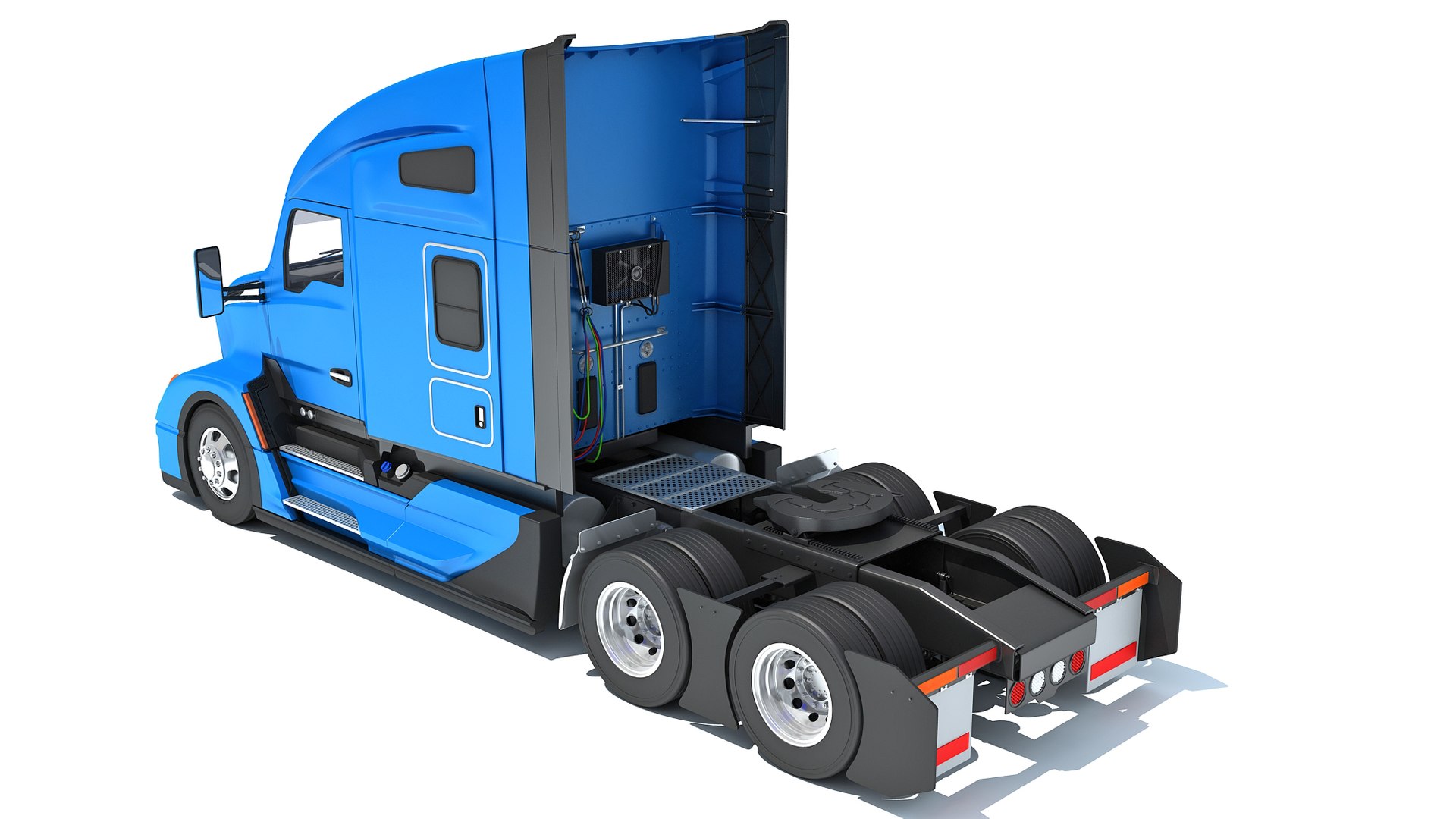 Sleeper Cab Tractor Truck 3D Model - TurboSquid 1953686