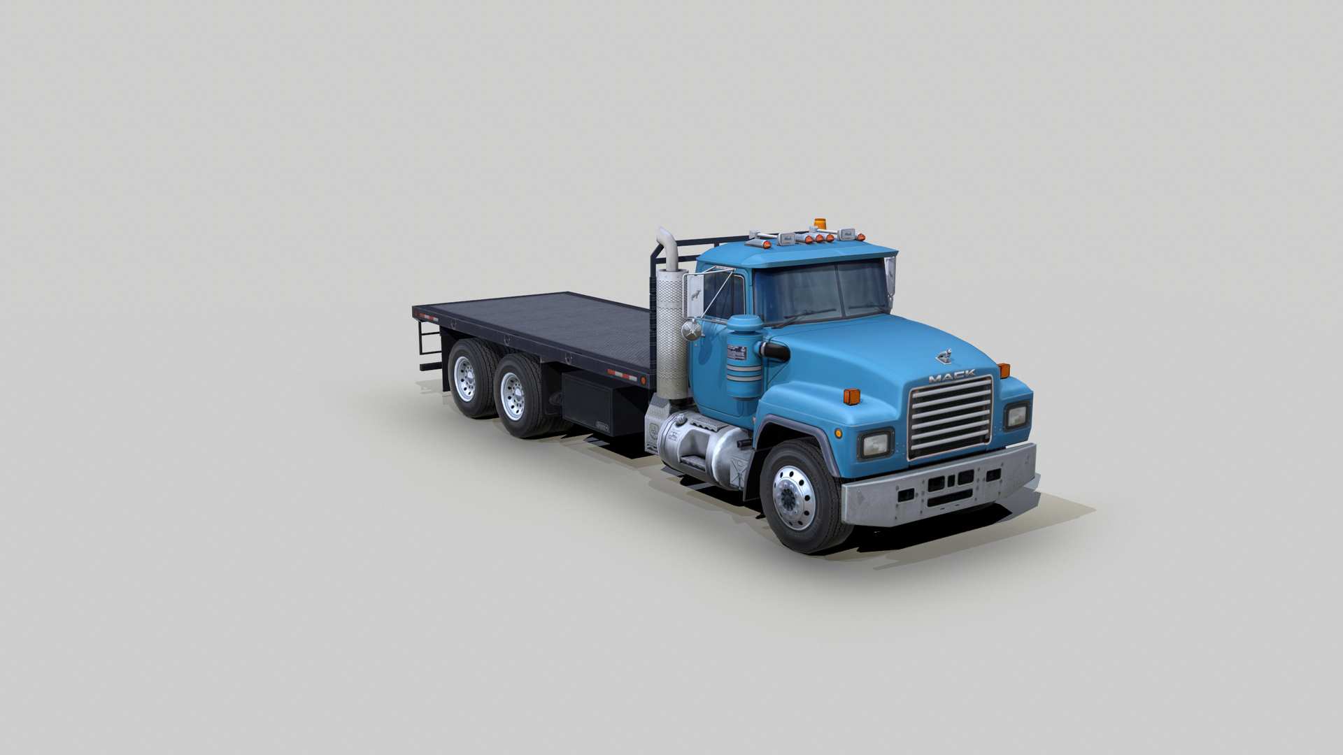 Mack RD688S Flatbed Truck S01 1997 3D Model - TurboSquid 1862456