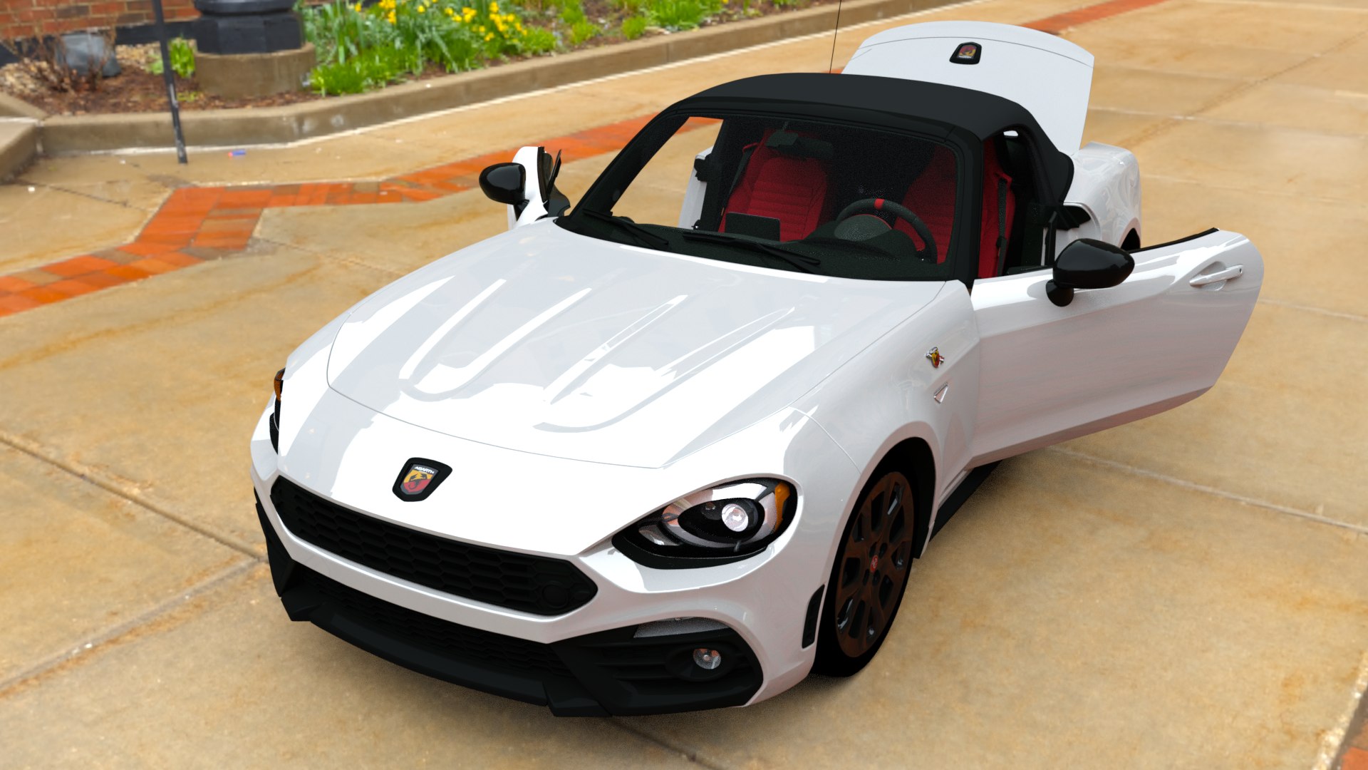 3D Fiat 124 Spider Abarth 2020 model - TurboSquid 2121148