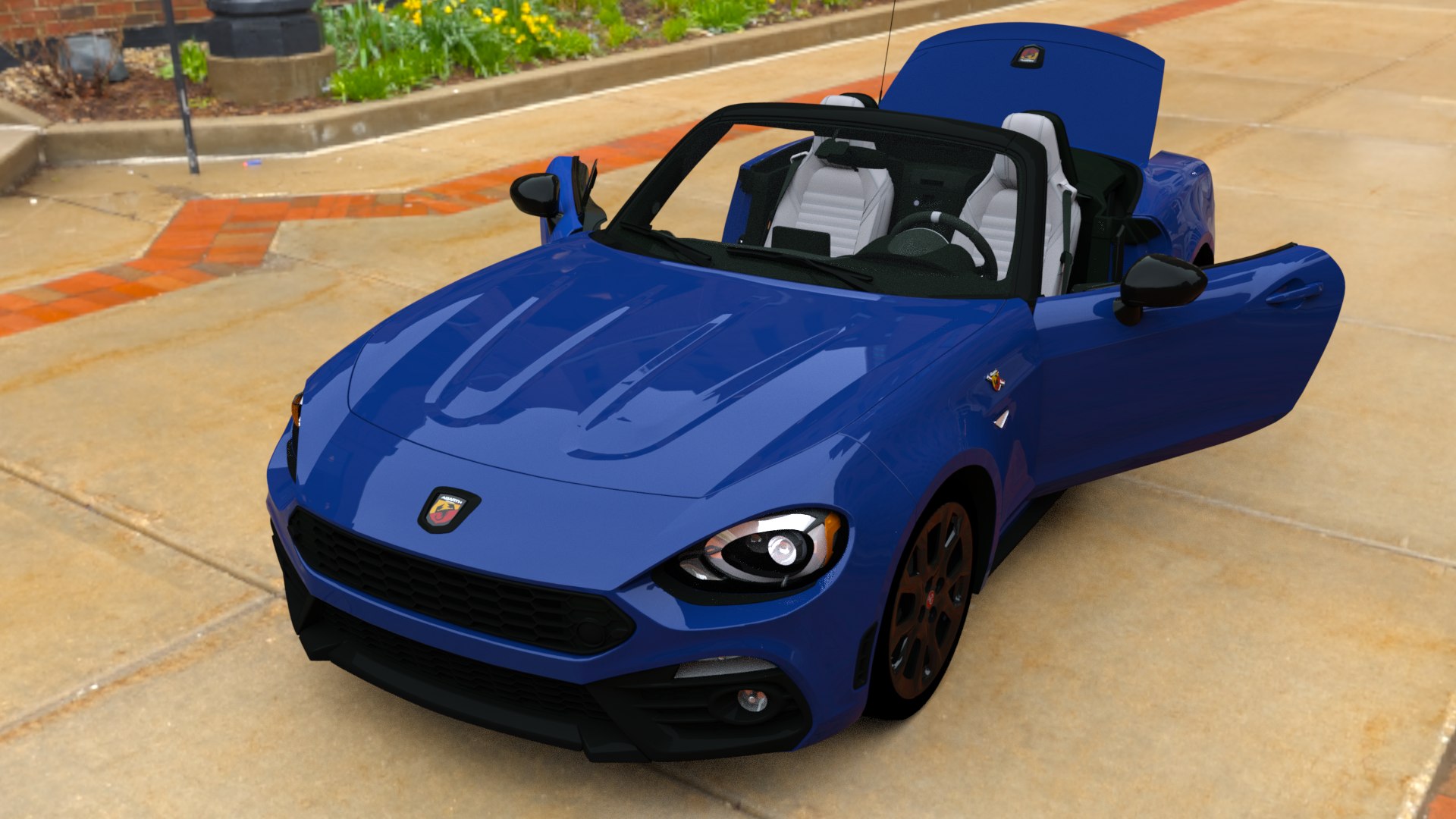 3D Fiat 124 Spider Abarth 2020 model - TurboSquid 2121148