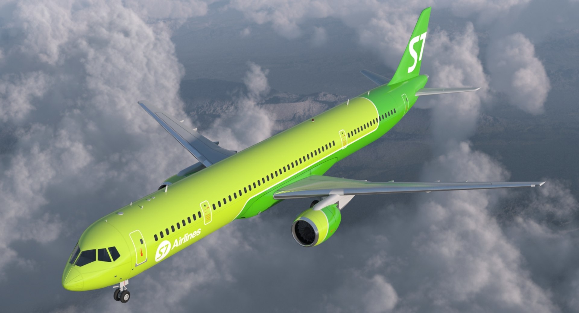 Mc 21 S7 Airlines Model - TurboSquid 1394270