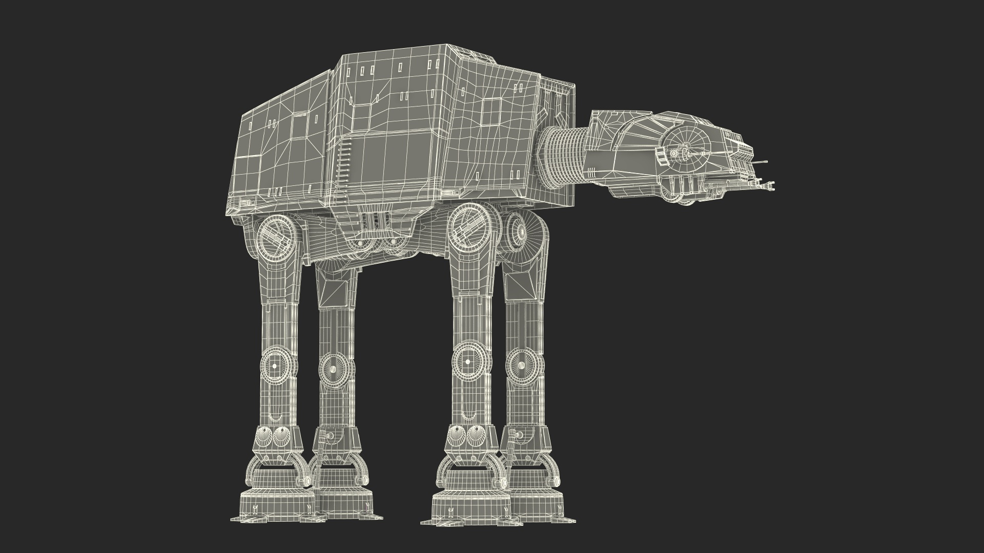 3D Star Wars AT AT Light Model - TurboSquid 2112719